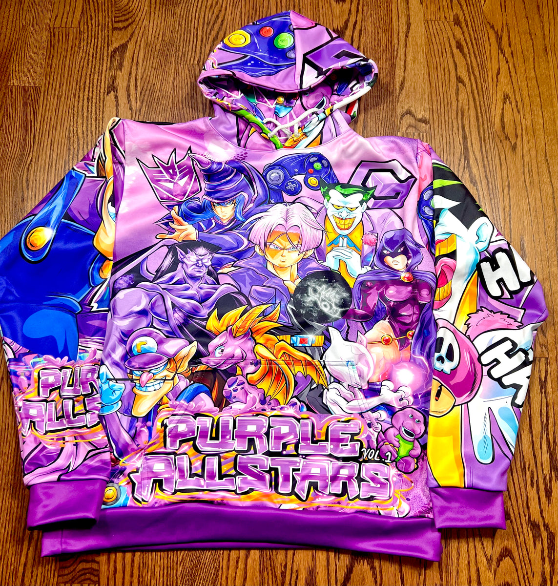 Purple All Stars Vol.1 Hoodie – inyoface Art