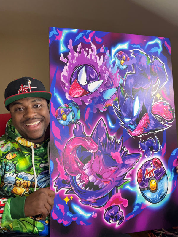 Ghost Ghastly Canvas - inyoface Art