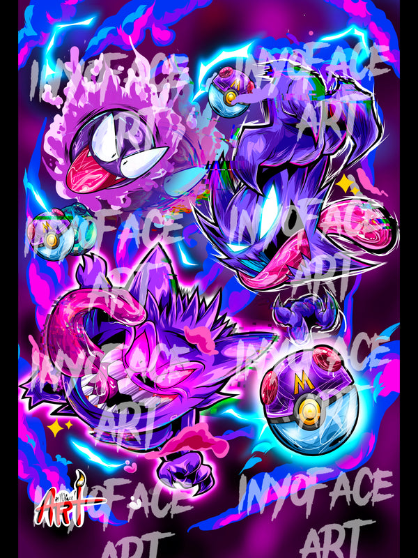 Haunted Poster - inyoface Art