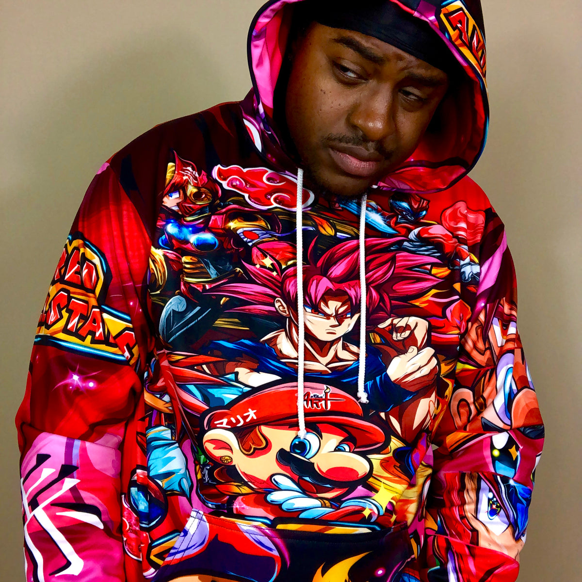 Red Allstars Hoodie Volume 1 – inyoface Art