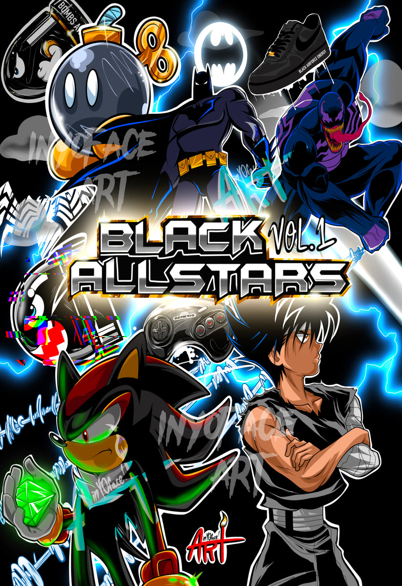 Black All Stars Vol 1 Poster 2 – inyoface Art